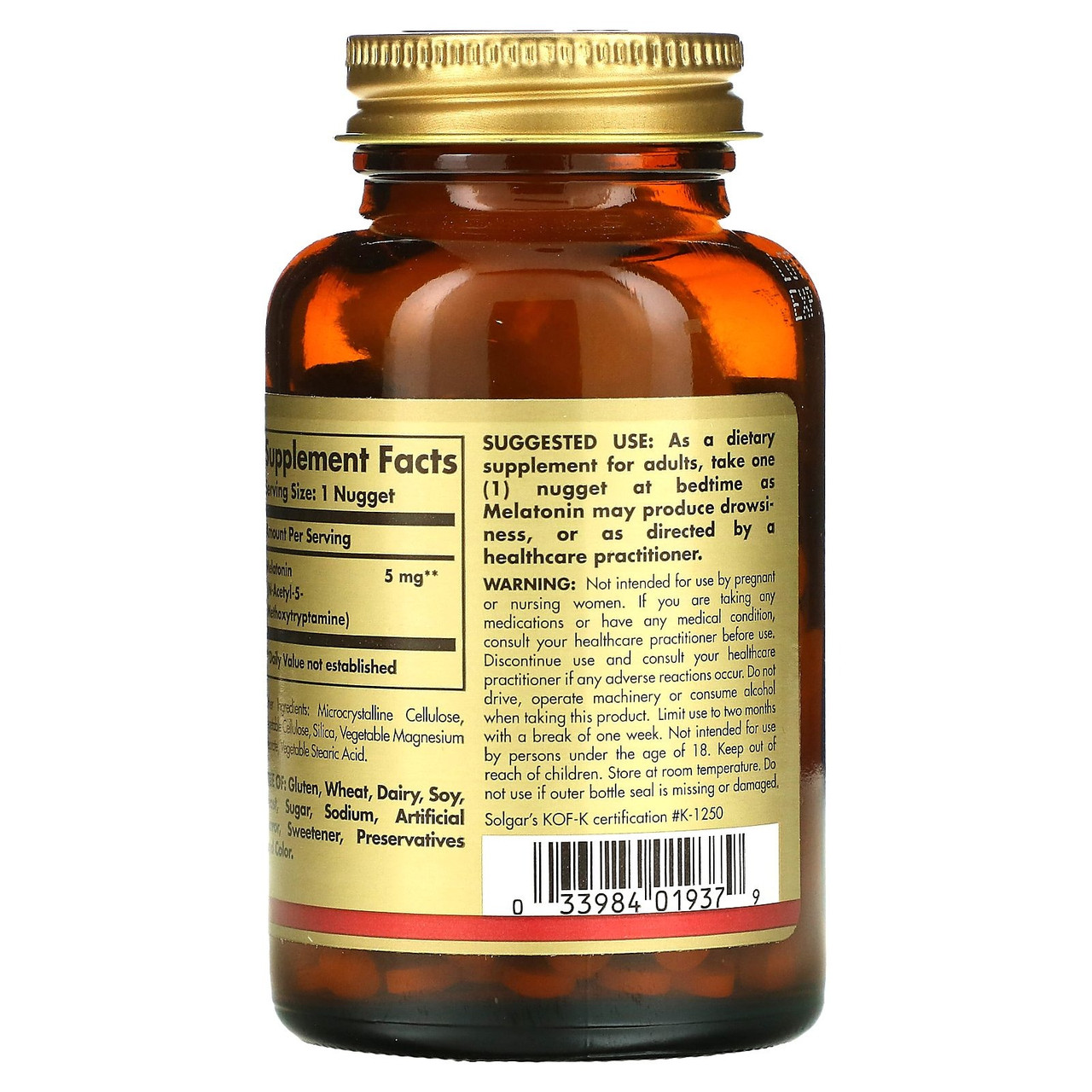 Мелатонин Solgar, Melatonin, 5 мг, 120 таблеток (ID#1913487061), цена ...