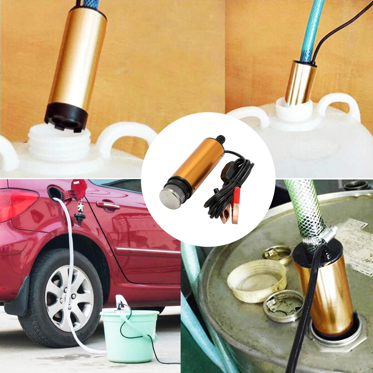 Электронасос погружной 12В для перекачки дизельного топлива и бензина ...