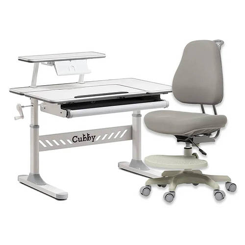 Купить Парта-трансформер Cubby Tulipa 1060 х710х200 мм Grey + кресло Cubby Paeonia Grey D8P7 ...
