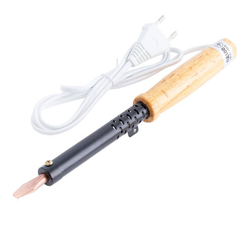 Паяльник з дерев'яною ручкою 100 Вт 220В ПД100 LOGA (ID#1910468771 ...