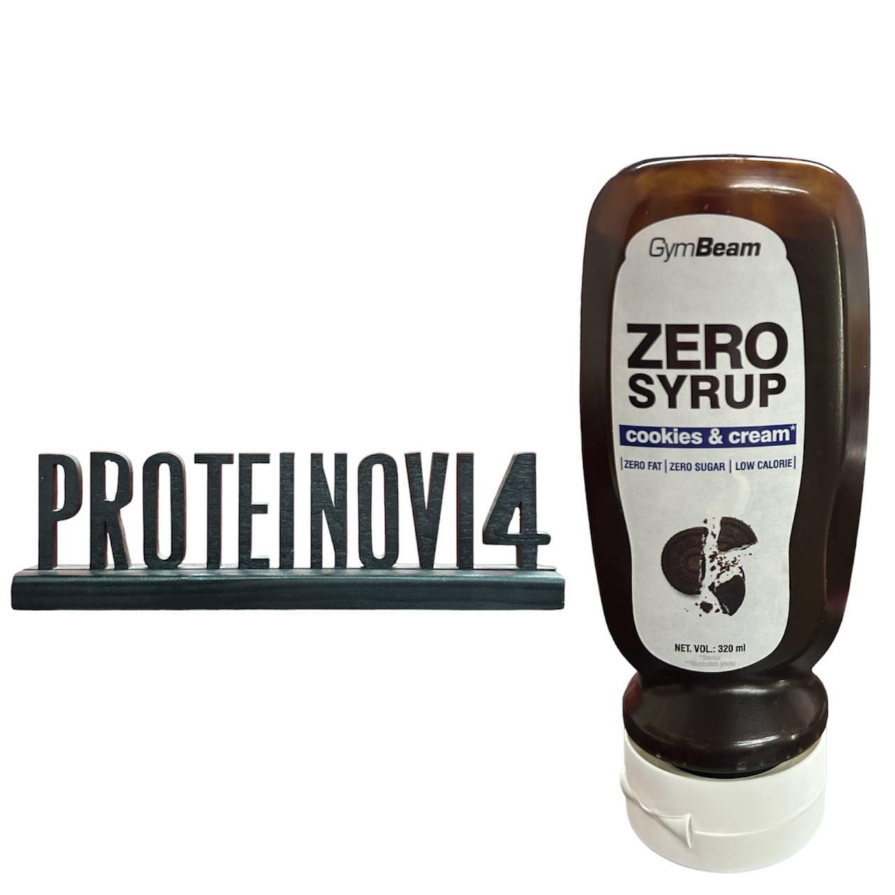 Низкокалорийный сироп GymBeam Zero Syrup cookies and cream 320ml (ID ...