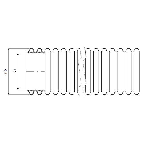 Купить Труба гофрированная двухслойная 110/94 мм KOPOFLEX KOPOS KF ...