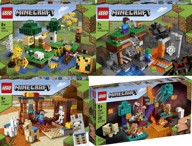 LEGO Minecraft ЛЕГО Майнкрафт 21165, 21166, 21167, 21168 (ID#1914433613 ...