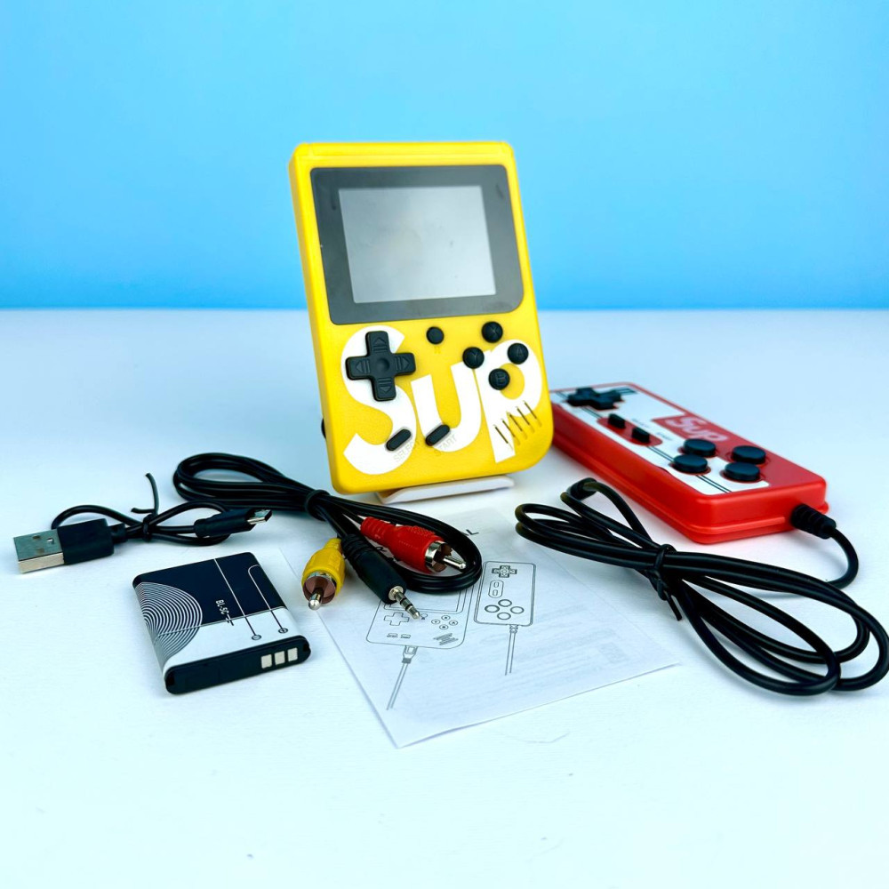 Портативная игровая приставка геймпад SUP 2 + джойстик Желтый (ID ...