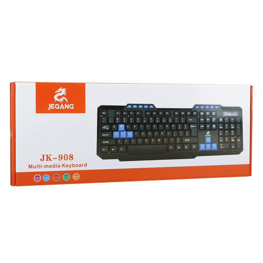 Купить Клавиатура JEQANG JK-908 Цвет Чёрный, цена 236 ₴ — Prom.ua (ID#1917447829)
