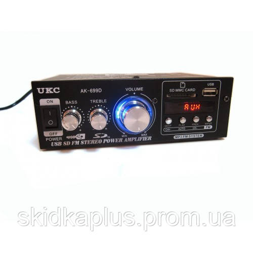 Купить Усилитель UKC AK-699BT MP3 FM Bluetooth 220v 12v 3971 SP, код: 6481565, цена 980 ₴ — Prom ...