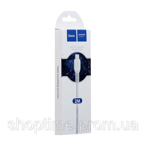 Купить Кабель Hoco X20 Flash charging cable USB - Lightning 2 m White ...