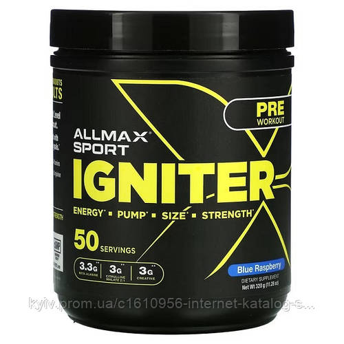 Купити Комплекс до тренування AllMax Nutrition Igniter Pre-Workout 320 ...