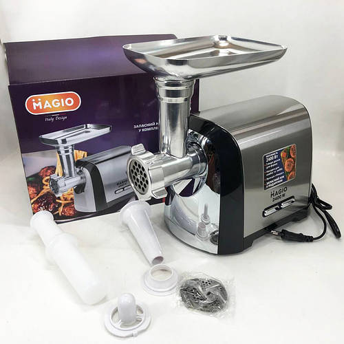 Купить Мясорубка с металлическим редуктором Magio MG-269, Мясорубка для мяса, Электромясорубка ...