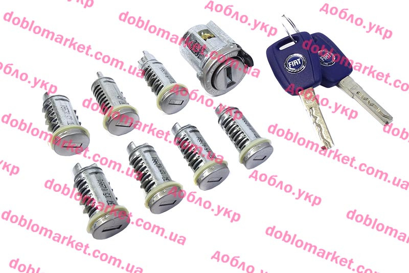 Комплект зажигания (2ключа+8личинок) Doblo 2000-2016, Арт. 71729482 ...