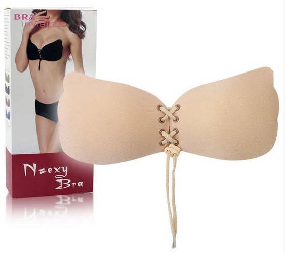 Купити Силіконовий бюстгальтер невидимка Fly Bra Invisible Bra Флай Бра бежевий, ціна 108 ...