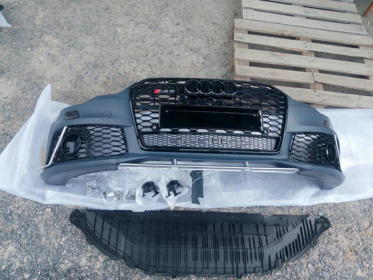 Передній бампер Audi A6 C7 2011-2014 стиль RS6 (ID#354895397), ціна ...