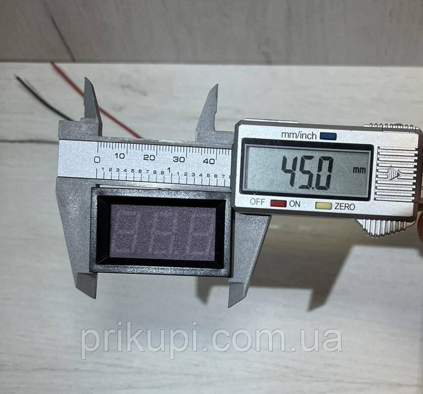 Вольтметр врезной на 220 вольт (измеряет от 30В до 500В) красный на ...