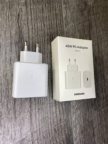 Сетевой адаптер Samsung Super Fast Charging 45W, S20 Ultra, Galaxy Note ...