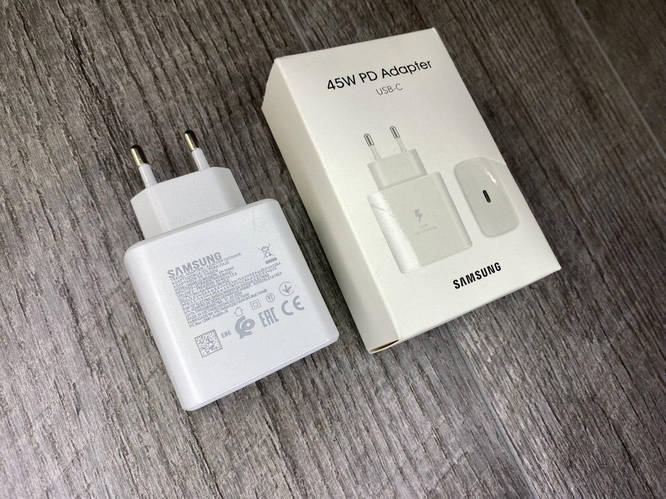 Сетевой адаптер Samsung Super Fast Charging 45W, S20 Ultra, Galaxy Note ...