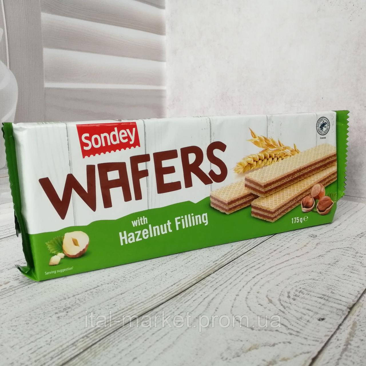 Купити Вафлі з горіхом Wafers Hazernut Filling 175г,Sondey, ціна 71.50 ...