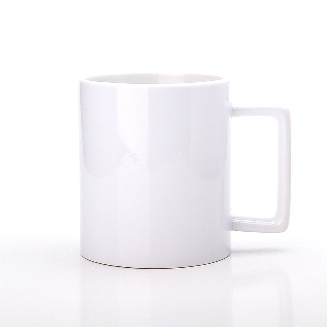 Premium Чашка біла сублімаційна 330мл з прямокутною ручкою: продаж ...
