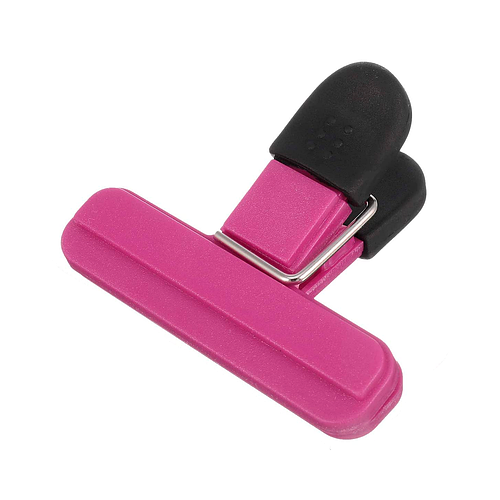 Зажим для пакетів 7.5 см пластиковий фіолетовий H-129060 (ID#1921129579 ...