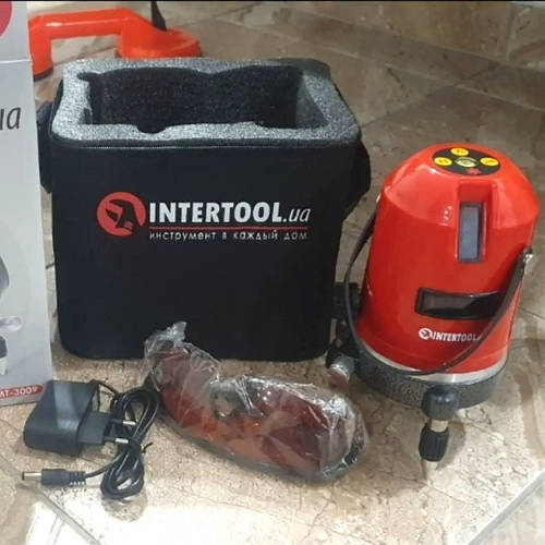 Купить Лазерный уровень для улицы, Строительные лазеры (2 головки) INTERTOOL, DVS, цена 1655 ...