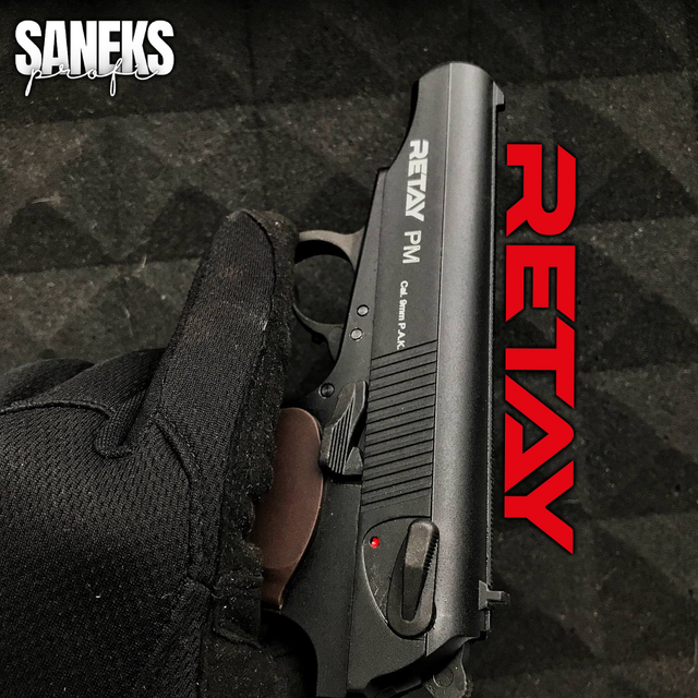 Купити Стартовий пістолет Макарова Retay PM ПМ під Холостий патрон 9мм ...