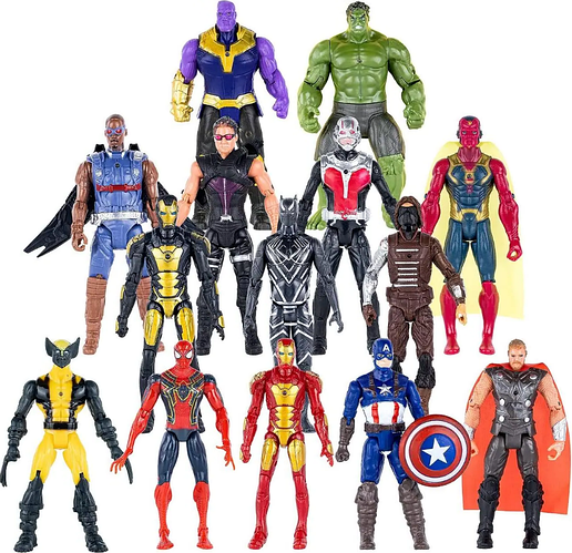 Набор фигурок 14в1 Мстители, 17 см - Marvel, Avengers, action figures ...