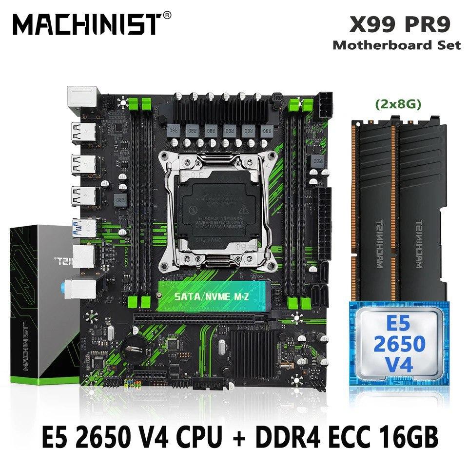 Комплект Machinist X99 Pr4 Lga 2011 3 Xeon E5 2670v3 16 Gb Ddr4 Id