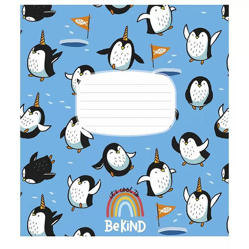 Тетрадь ученическая "Be kind" Школярик 012-3130L-5 в линию 12 листов ...