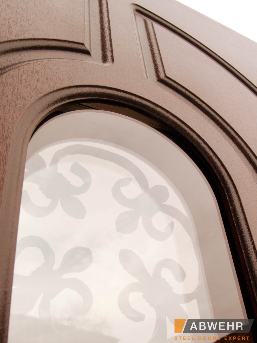 Вхідні двері зі склом модель Zariela Glass (вулична плівка на 2 сторони ...