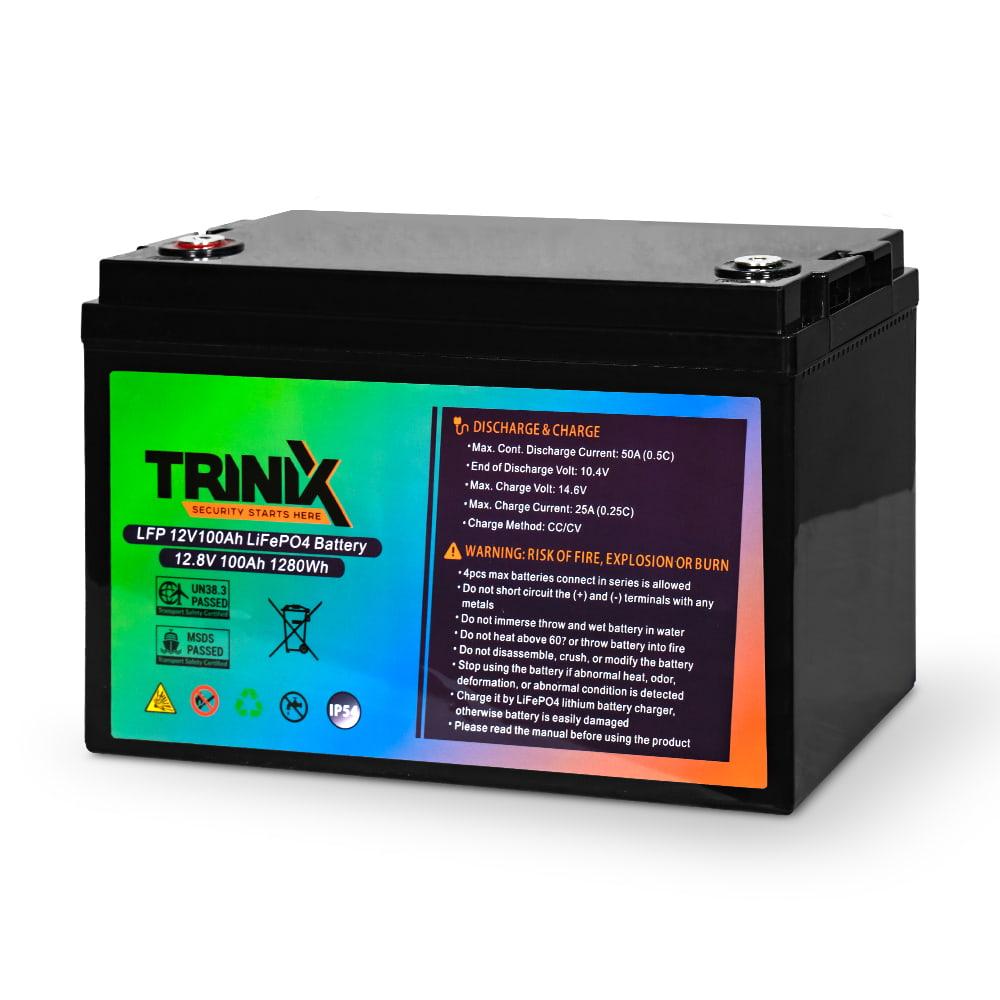 Аккумулятор LFP литий-железо-фосфатный 12В 100А/ч TRINIX 12V100Ah ...