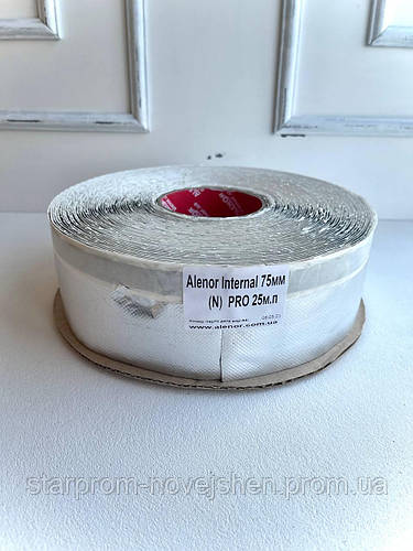 Стрічка віконна внутрішня пароізоляційна Alenor Internal (U-под.) 75 мм * 25 м, ціна: 628 ...