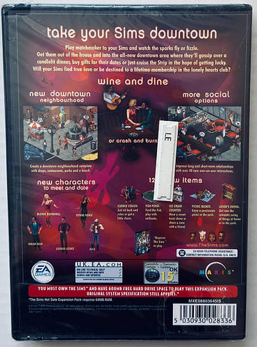 The Sims Hot Date Expansion Pack, англійська версія диск для PC (ID ...