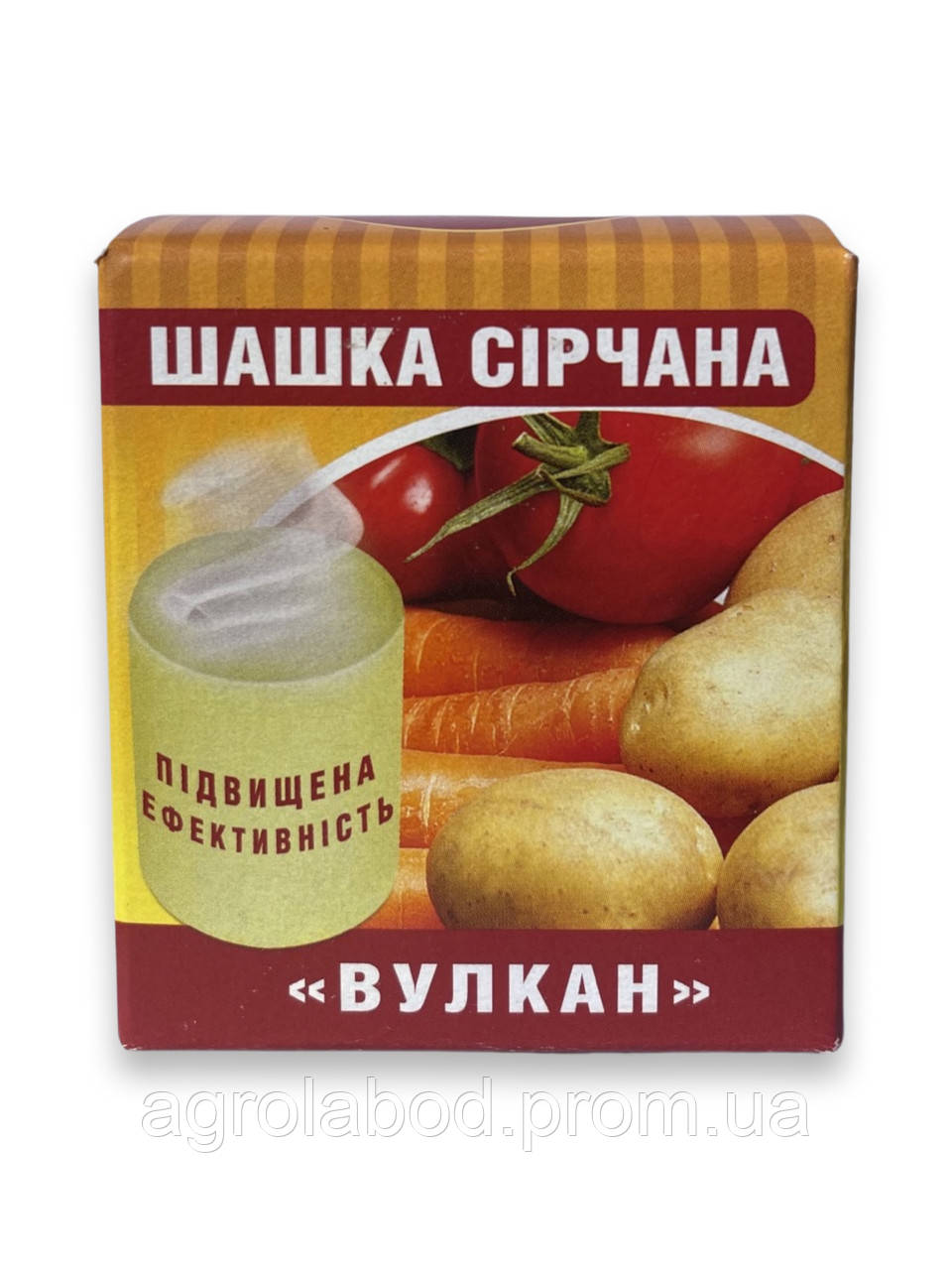 Серная шашка "Вулкан" 300 г для обработки подвалов, погребов ...
