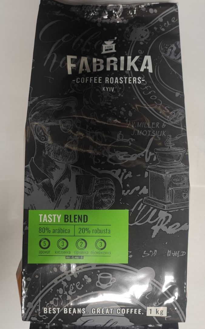 Купить Кофе Fabrika Tasty Blend в зернах 1 кг в Киеве от компании "Alfa ...