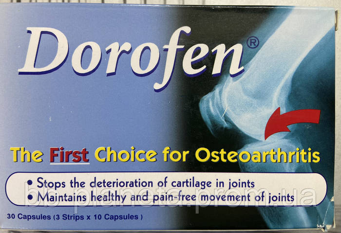 Купить Dorofen при остеоартрите для суставов 30 капсул, цена 365 ...