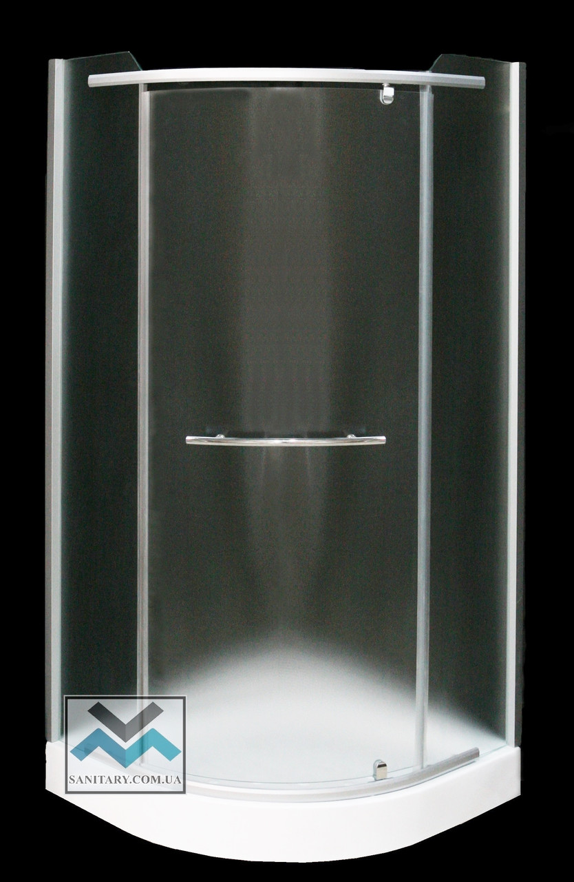 Душова кабіна на низькому піддоні 90х90 розпашна двері матове безпечне ...