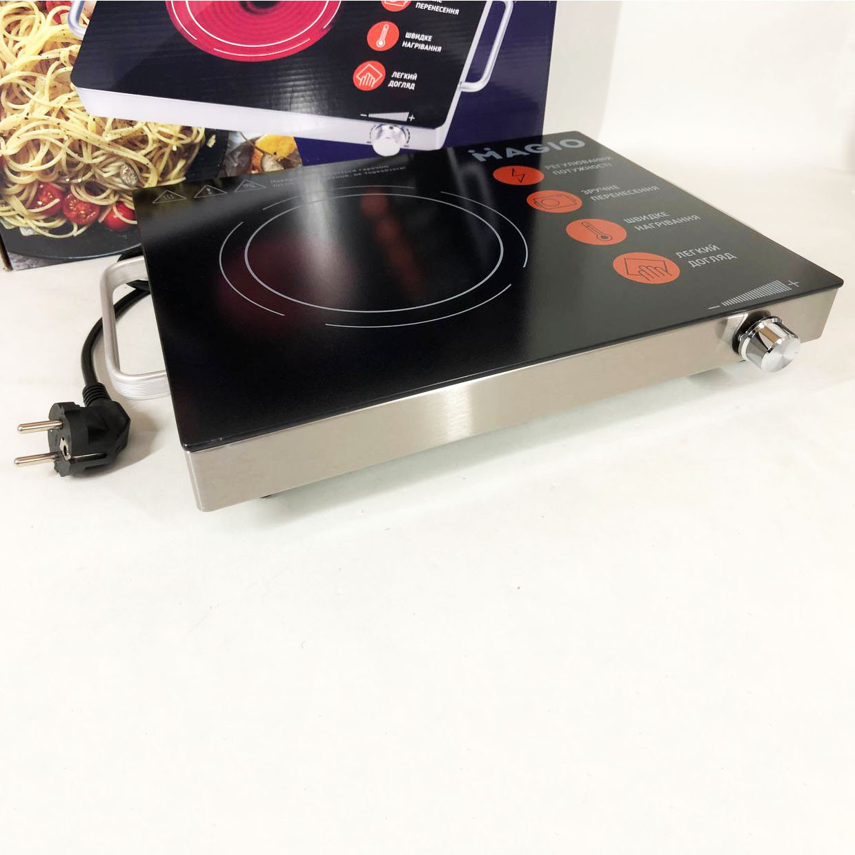 Купить Комфорка электрическая MAGIO MG-442 / Электроплита инфракрасная настольная / Индукционная ...