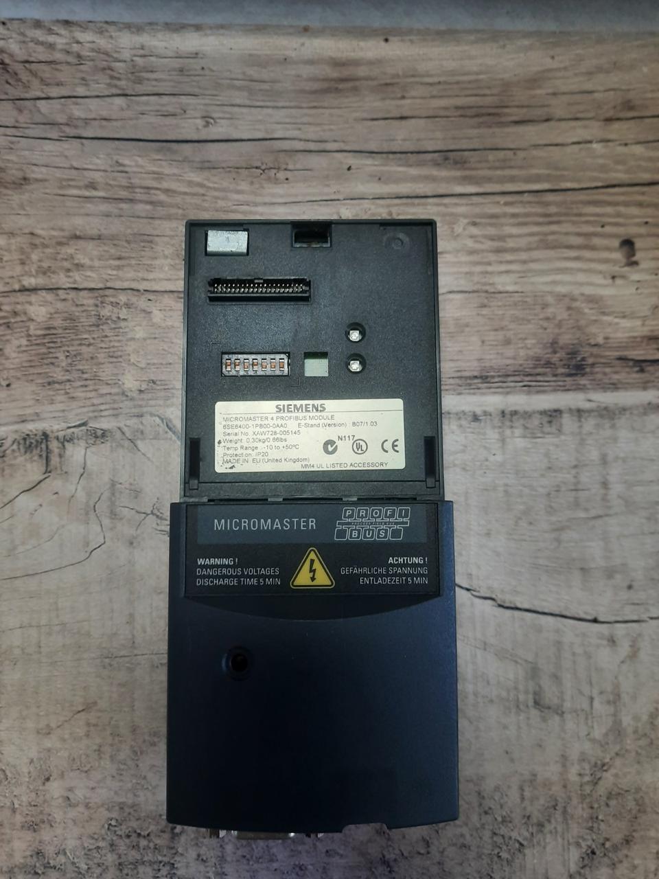 Купить Siemens Micromaster 4 PROFIBUS 6SE6400-1PB00-0AA0, цена 2540 ...