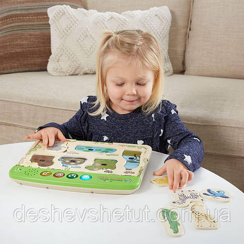 LeapFrog Interactive Wooden Animal Puzzle 80-613640 STEM Ліпфрог ...