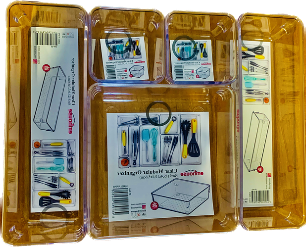 Набор органайзеров для столовых приборов модульный для вашего порядка 5 ...