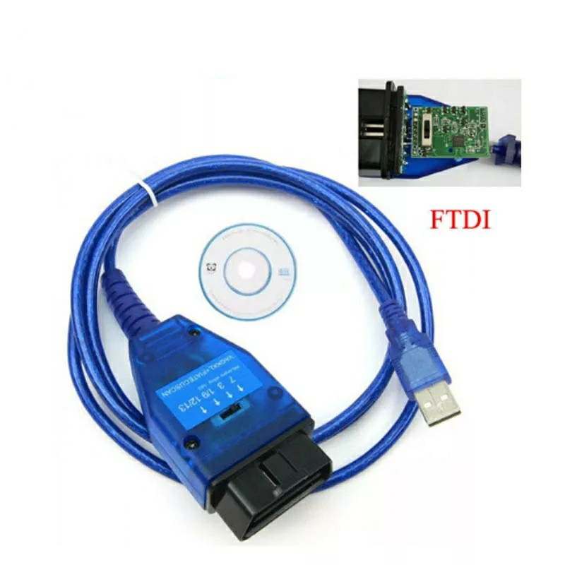 Адаптер диагностический VAG KKL + FIATECUSCAN с переключателем, FTDI ...