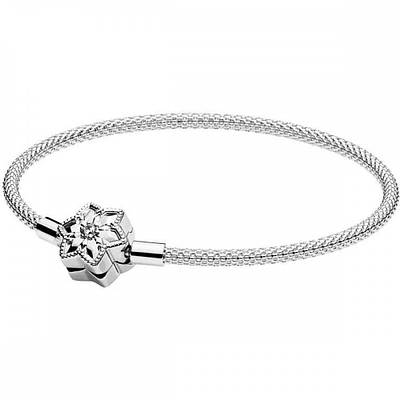 Срібний браслет для намистин Пандора -банглвідкритий 596477 (ID ...