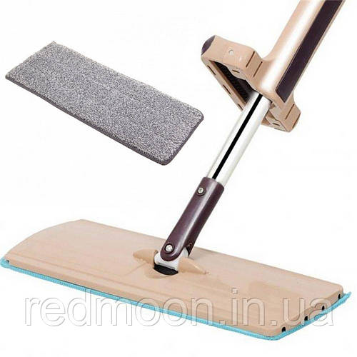 Швабра лентяйка с самоотжимом и насадкой (35х12 см) Spin Mop 360 ...