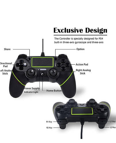 Купить Новый Проводной геймпад Sefitopher для PS4-контроллера для ноутбука Playstation, цена ...