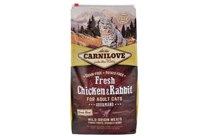 Купить Carnilove Fresh Chicken & Rabbit for Adult cats 6 kg курица ...