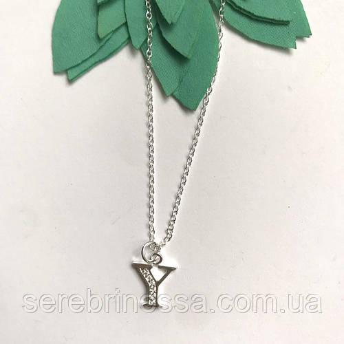 Купить Подвеска буква У покрытие серебро 925 проба, цена 351 ₴ — Prom ...