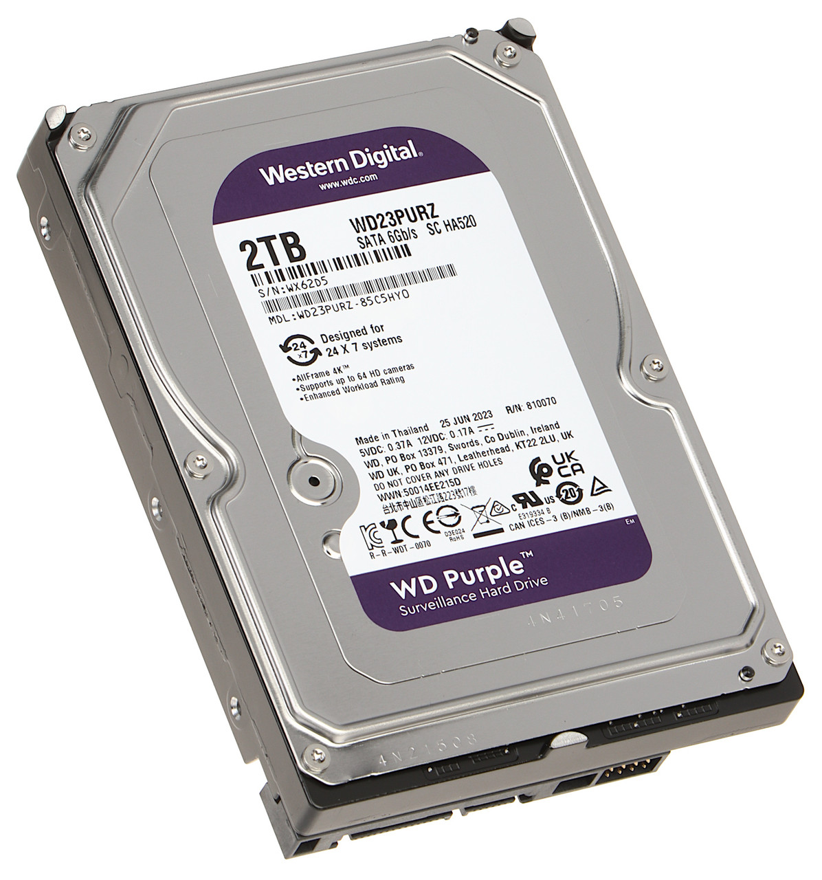 Жорсткий диск 2 TB WD Purple WD20PURZ (WD22PURZ, WD23PURZ) HDD для ...