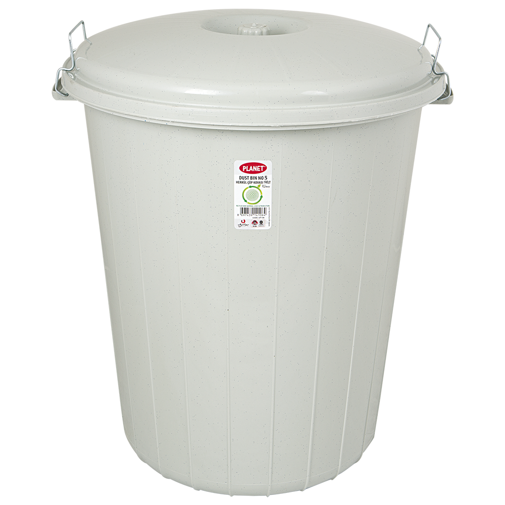 Купить Бак для мусора Planet №5 90 л серый, цена 761 ₴ — Prom.ua (ID ...