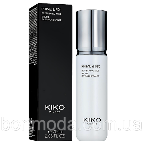 Kiko Milano Prime & Fix Многофункциональный спрей 2-в-1: освежающий ...