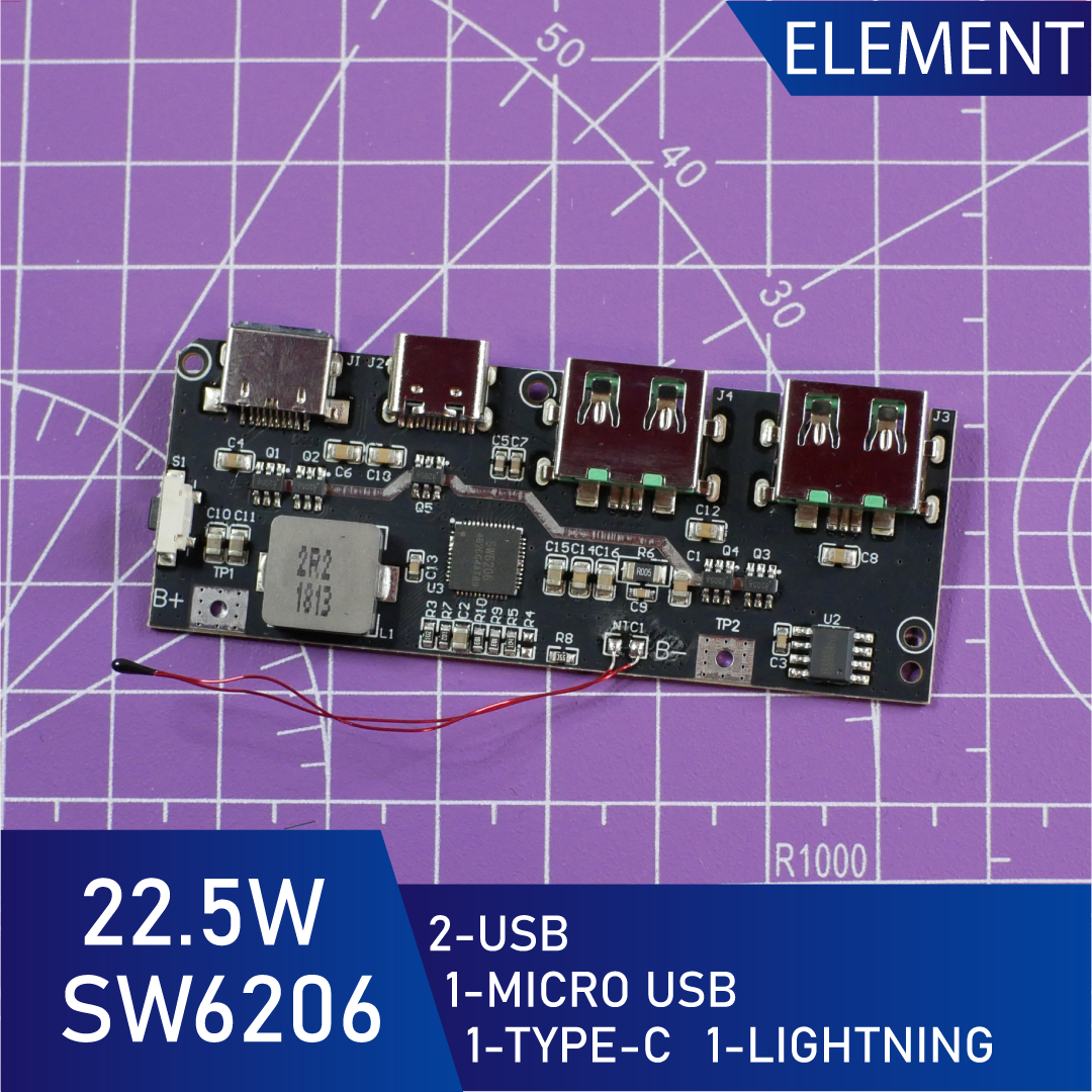 Купити 22.5w Плата PowerBank SW6208, ціна 350 ₴ - Prom.ua (ID# 1925872719)