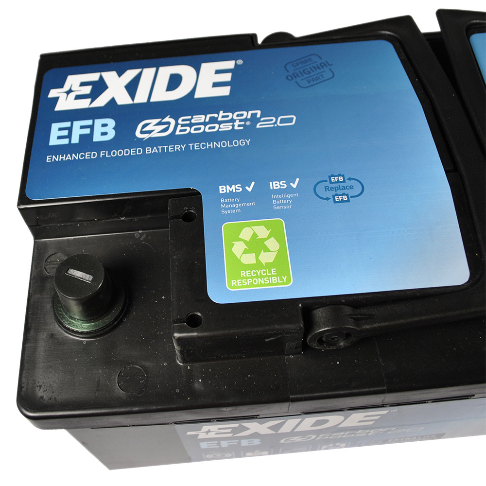 Купить Автомобильный аккумулятор EXIDE EFB 100Аh 900A R+ Start-Stop ...